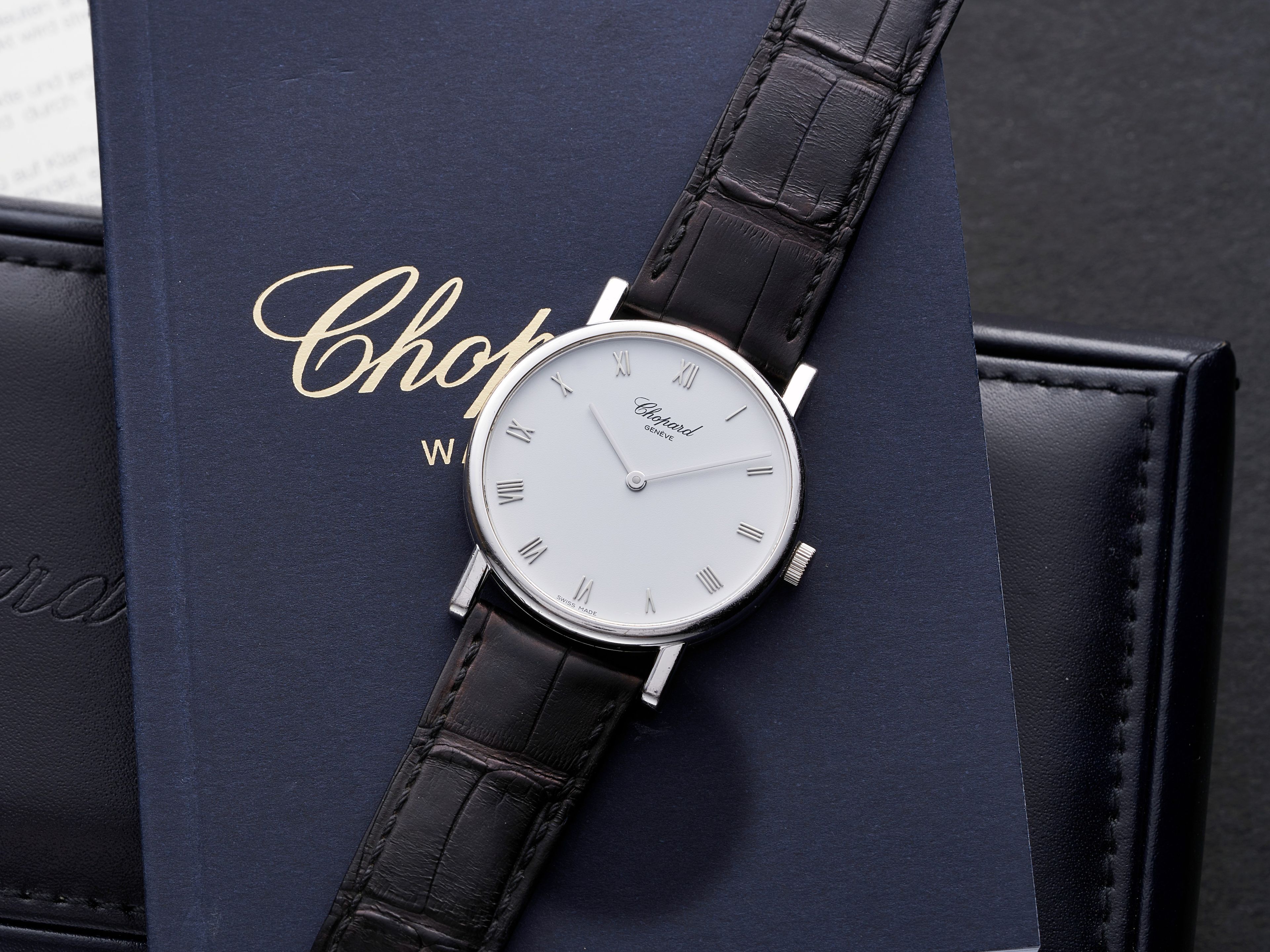 Bonhams : CHOPARD REF.163154-1001, A WHITE GOLD WRISTWATCH, CIRCA 2014