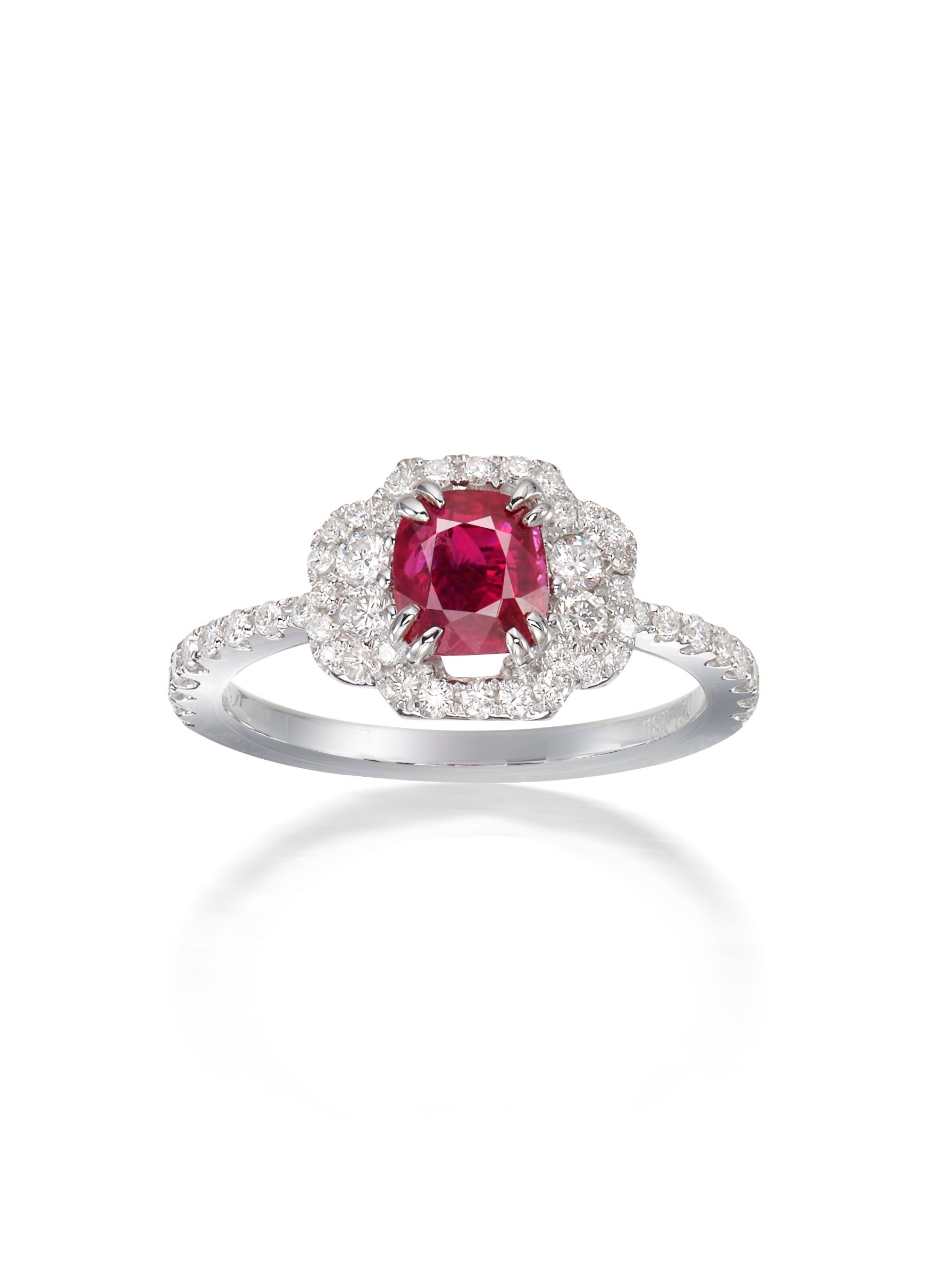 Bonhams : RUBY AND DIAMOND RING