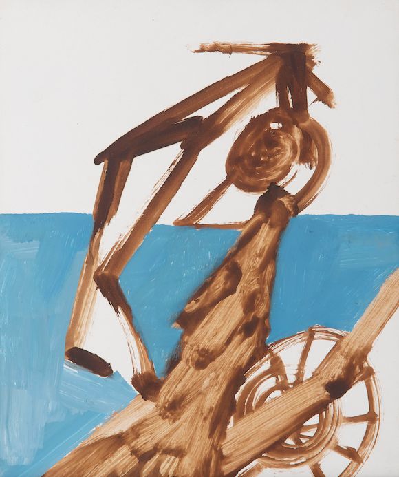Bonhams : Sidney Nolan (1917-1992) Dog and Seagull Squabbling Over a Seashell, 1955-1956 Please ...