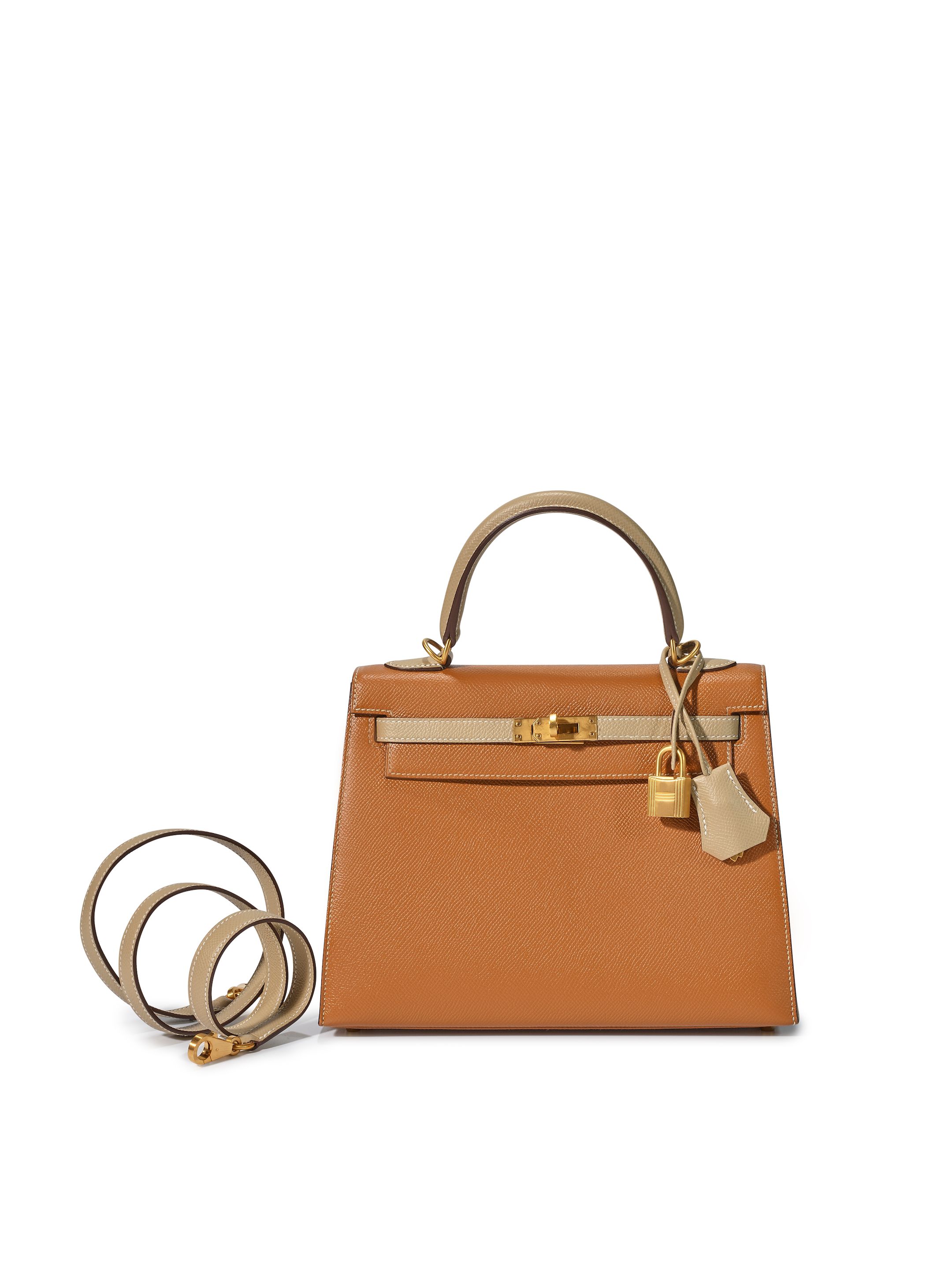 Bonhams : HERMÈS CUSTOM MADE TWO TONED GOLD AND CRAIE EPSOM SELLIER ...