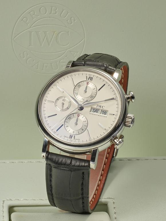Bonhams : IWC | PORTOFINO, REF.IW391027, A STAINLESS STEEL CHRONOGRAPH ...