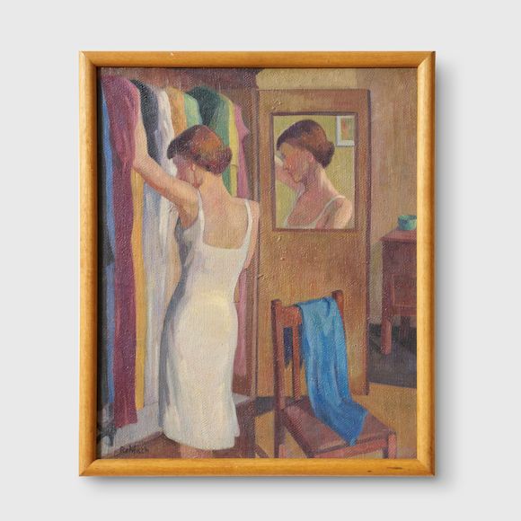 Bonhams : Alison Rehfisch (1900-1975) Double Self-Portrait in Mirror