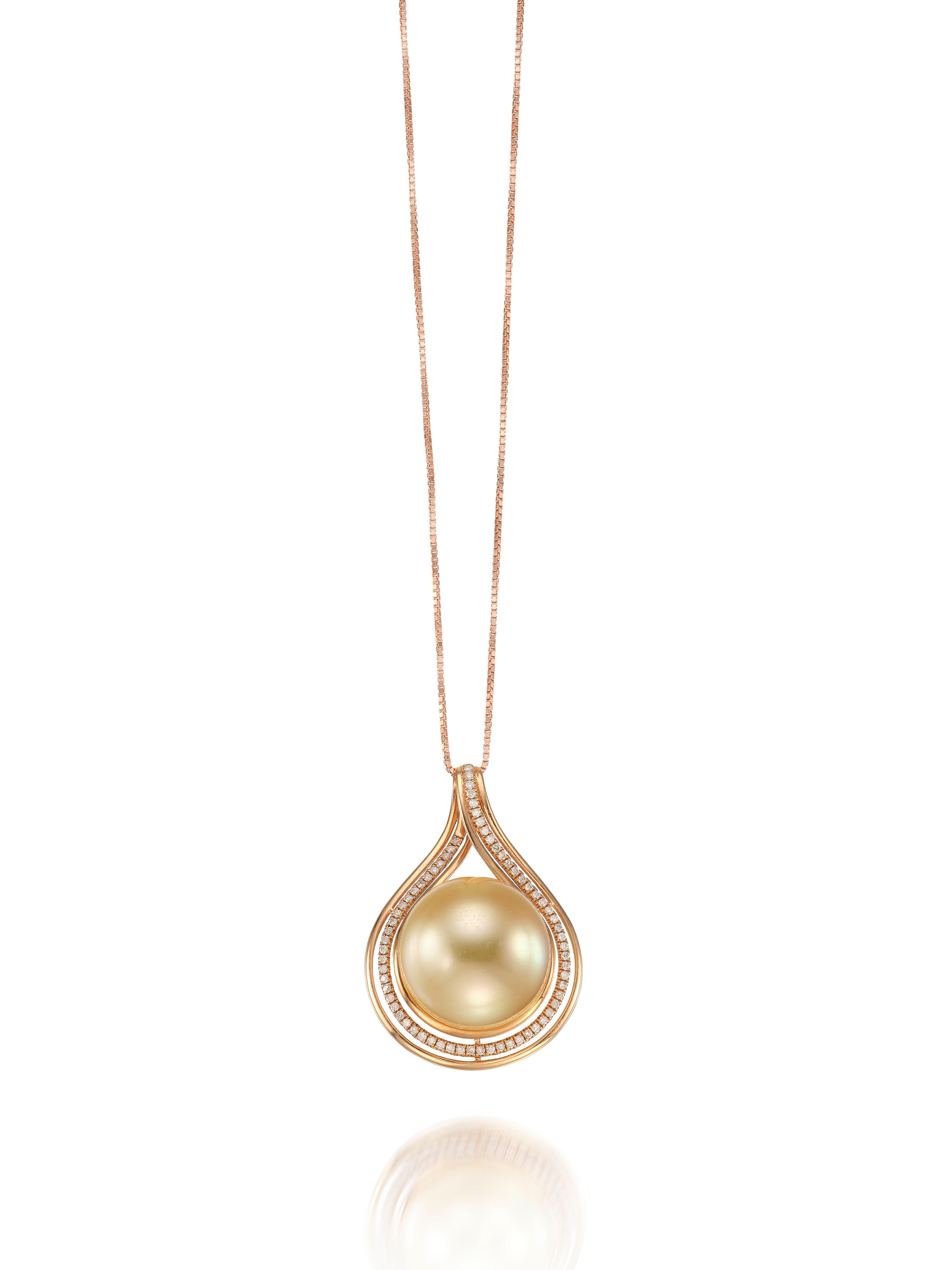 Bonhams Cultured Pearl And Diamond Pendant Necklace