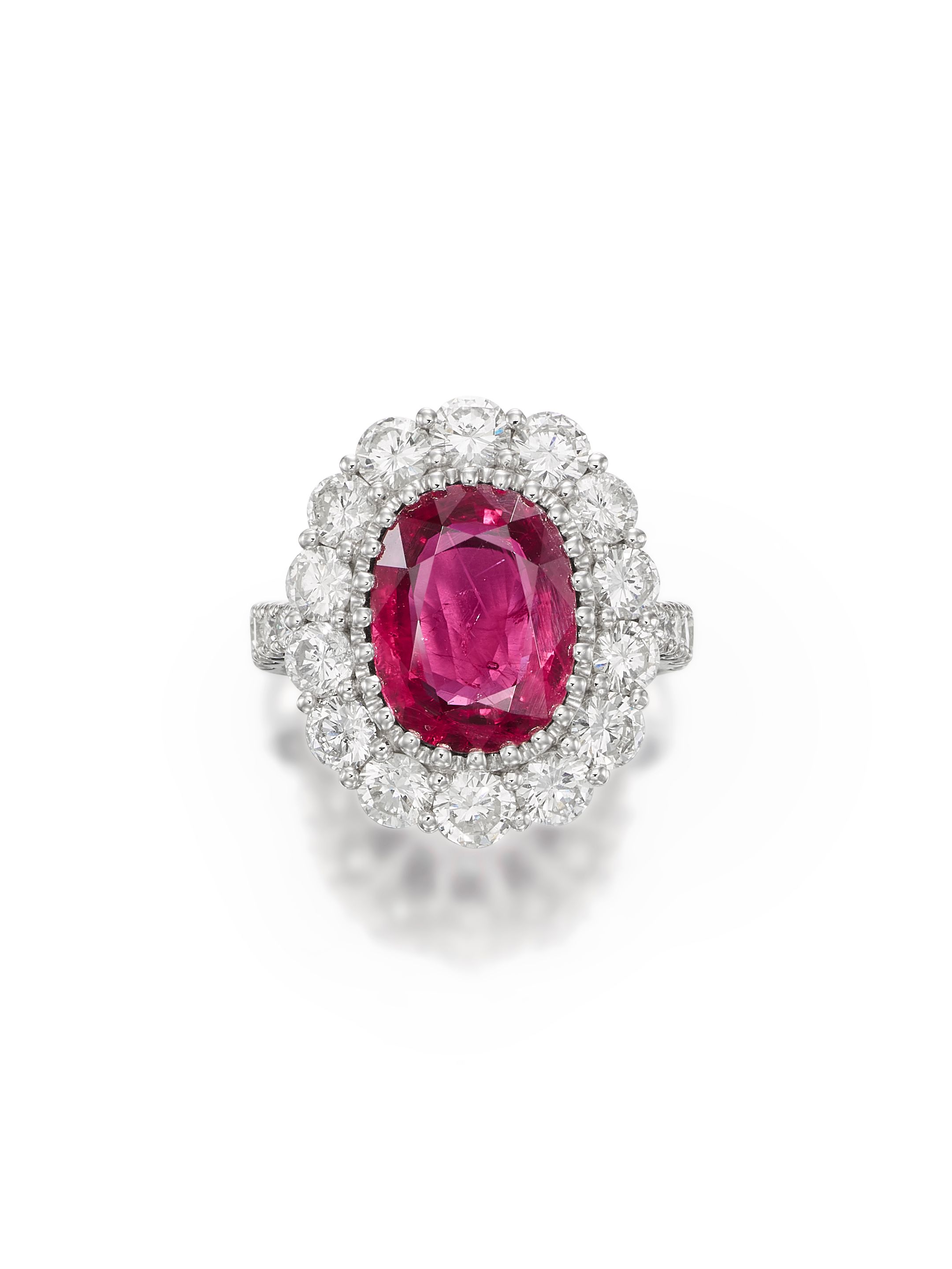 Bonhams : RUBY AND DIAMOND RING