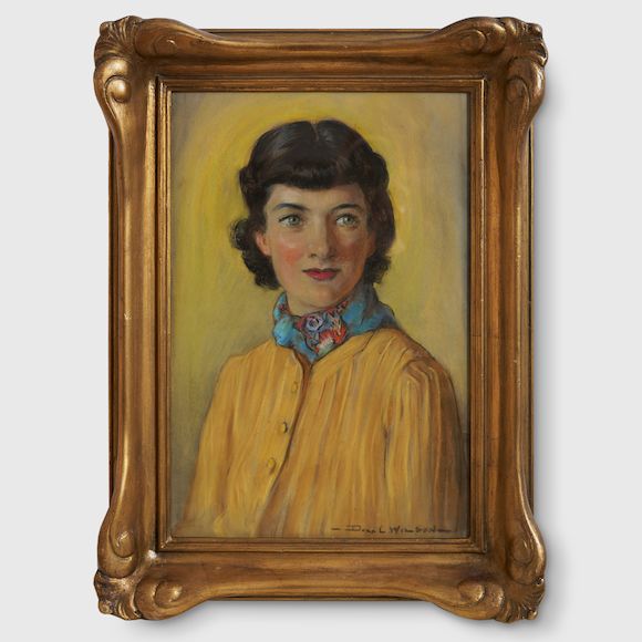 Bonhams : Dora Wilson (1883-1946) Portrait in Yellow