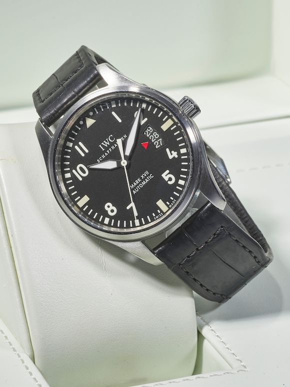 Bonhams : IWC PILOT MARK XVII, REF.326501, A STAINLESS STEEL WRISTWATCH ...