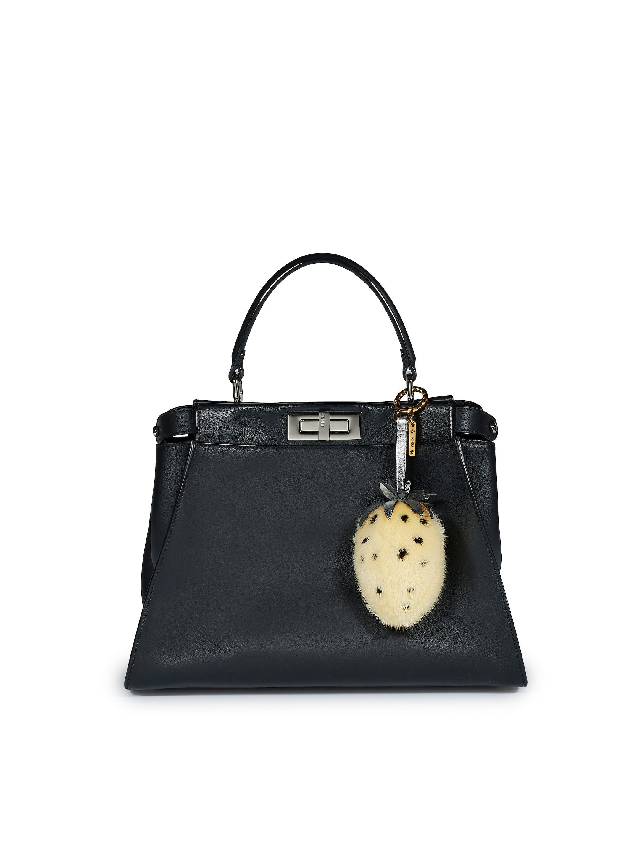 Bonhams : FENDI BLACK CALFSKIN AND PYTHON MEDIUIM PEEKABOO MONSTER BAG ...