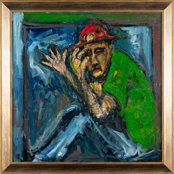 Bonhams : Kevin Charles (Pro) Hart (Australian, 1928-2006) The Miner, 1992