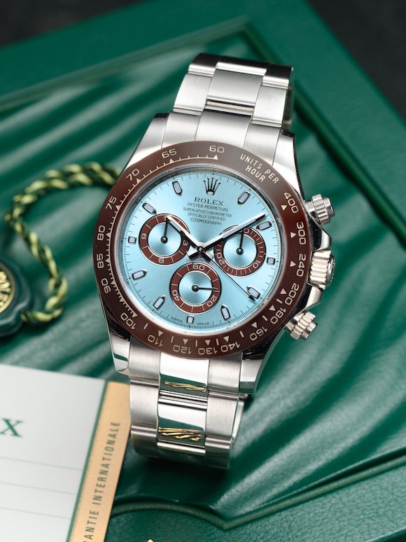 Bonhams : ROLEX | COSMOGRAPH DAYTONA, REF.116506 "ICE BLUE", A PLATINUM ...