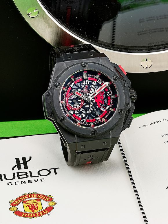 Bonhams : HUBLOT | KING POWER RED DEVIL "MANCHESTER UNITED", A LIMITED ...