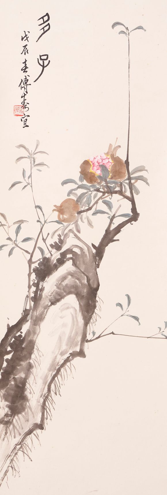 Bonhams : Fu Shouyi (1873-1945) Pomegranate