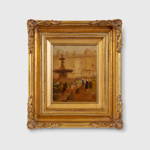 Bonhams : Elizabeth (Bessie) Gibson (1868-1961) The Fountain, Paris