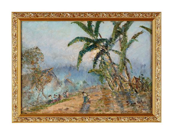 Bonhams : U San Win (Burmese, 1905-1981) In the Village