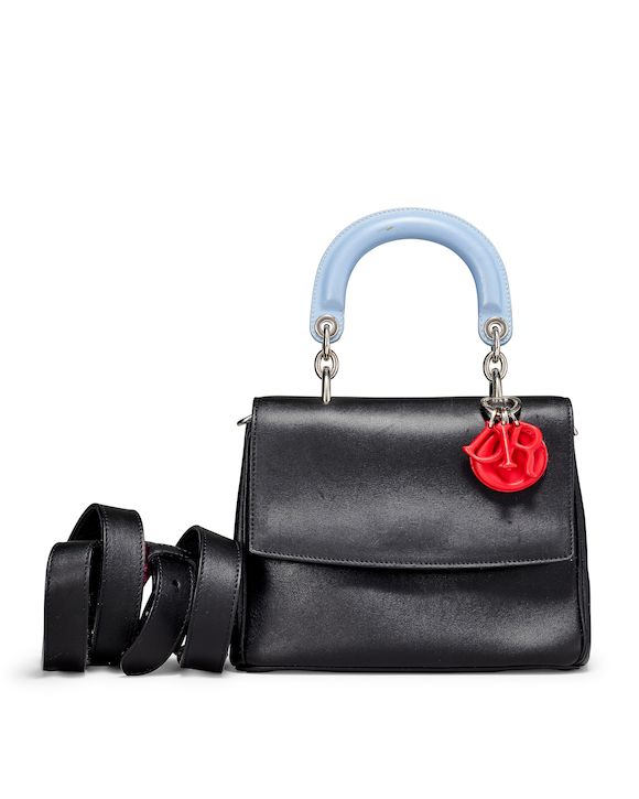 Bonhams : DIOR: A LIMITED EDITION BE DIOR TRICOLOUR FLAP BAG (Includes ...