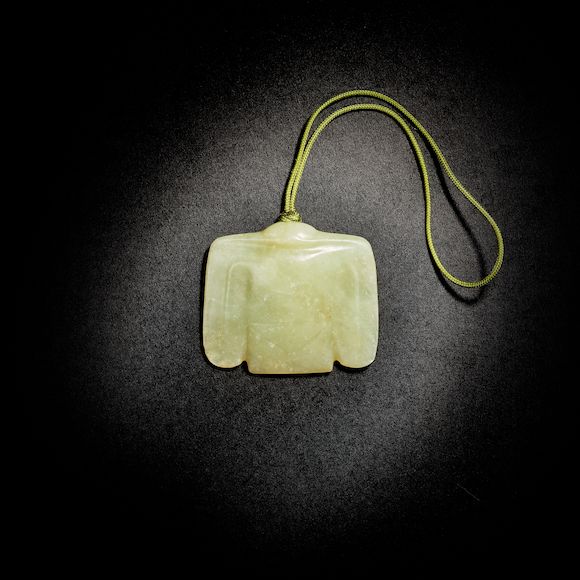 Bonhams : AN ARCHAIC GREEN JADE BIRD-SHAPED PENDANT Probably Neolithic ...
