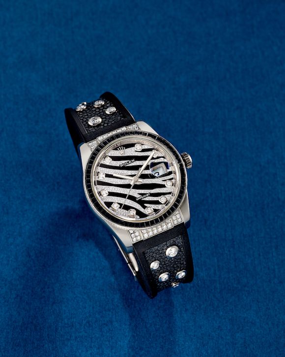 Bonhams : ROLEX | DATEJUST "ZEBRA", REF.116199SANR, A SPECIAL EDITION ...