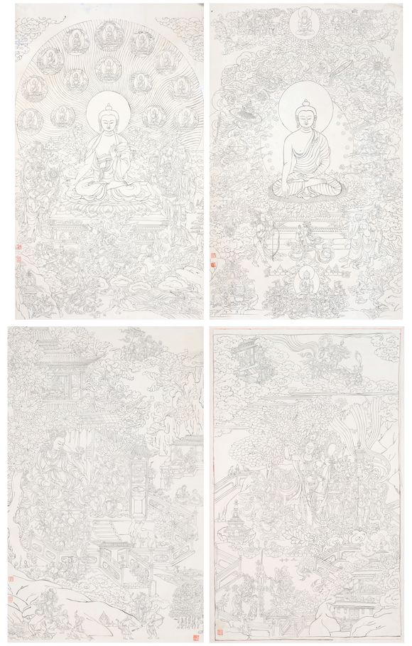 Bonhams : ZHENG MUKANG (1901-1982) The Story of Buddha