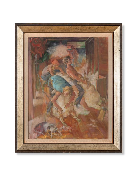 Bonhams : Louis Kahan (1905-2002) Shearers, 1977