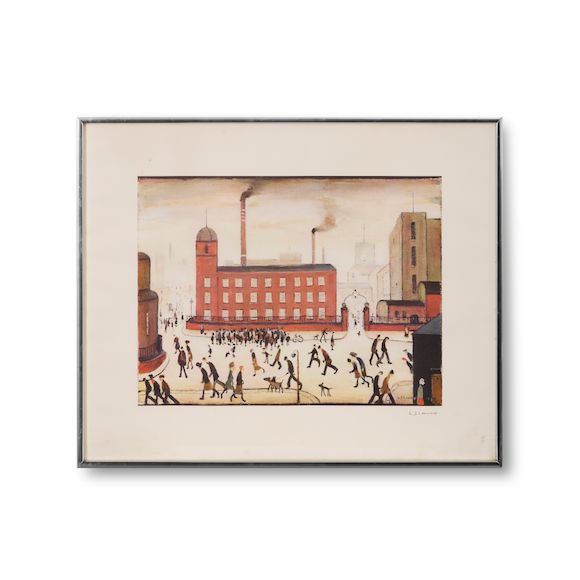 Bonhams : Laurence Stephen Lowry R.A. (British, 1887-1976) Mill Scene ...
