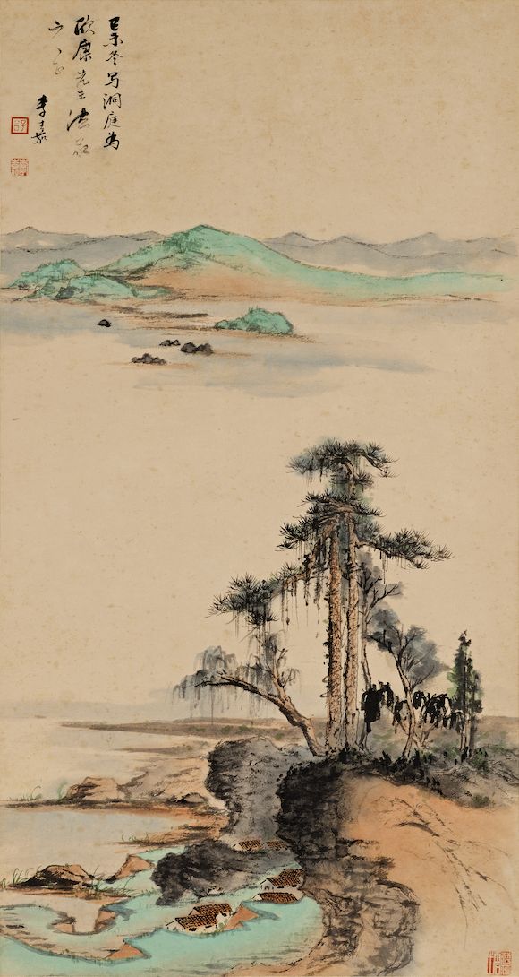 Bonhams : LI JIA (20TH CENTURY) Landscape of Dongting River, 1979