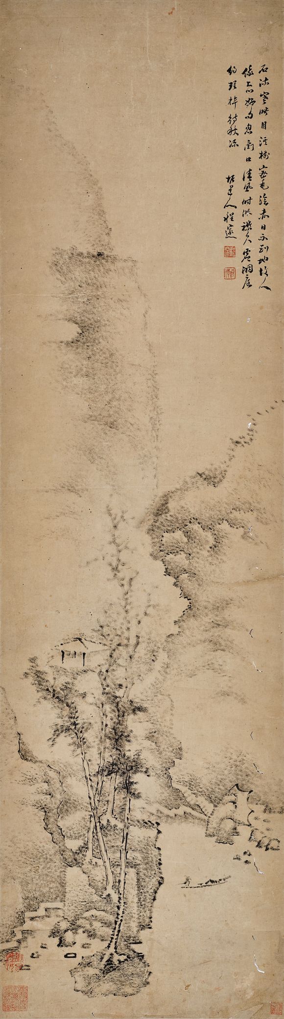 Bonhams : CHENG SUI (1607-1692) Landscape