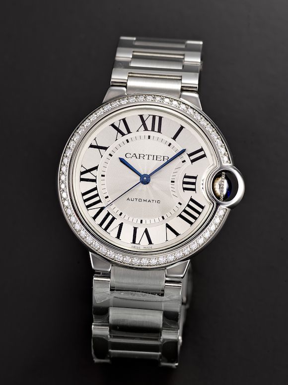 Bonhams : CARTIER | BALLON BLEU, REF.3284, A NEW OLD STOCK STAINLESS ...