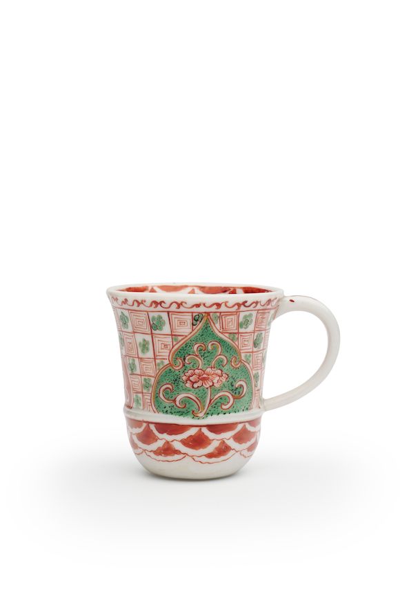 Bonhams : A rare London-decorated dehua 'capuchin' cup Circa 1690-1710 ...