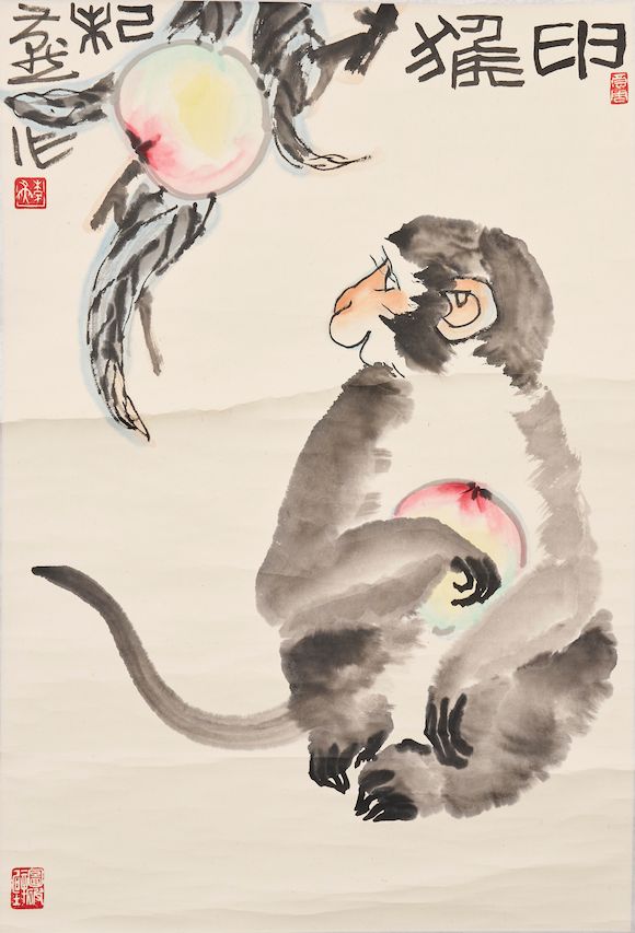 Bonhams : Li Yan (b.1943) Monkey