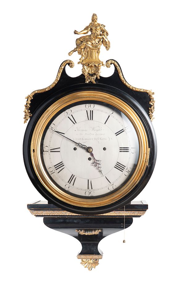 Bonhams : A fine late 18th century ormolu-mounted ebonised quarter ...