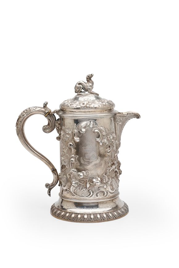 Bonhams : A Victorian silver tankard with parcel gilt interior, Robert ...