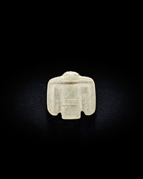 Bonhams : A JADE BIRD-SHAPED PENDANT Neolithic Period, Hongshan Culture