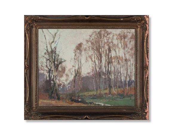 Bonhams : Sydney Long (1871-1955) Landscape, 1923