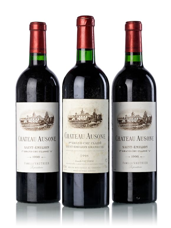 Bonhams : Château Ausone, 1998 (3x 750ml)
