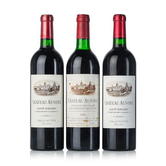 Bonhams : Château Ausone, 1986 (1x 750ml) Château Ausone, 2001 (1x ...