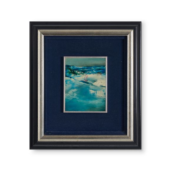 Bonhams : James Gleeson (1915-2008) Theseus Throws Sciron Into the Sea