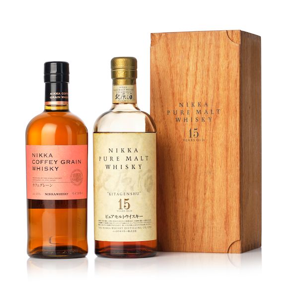 Bonhams : Nikka Pure Malt 15 Year Old 北原酒 (1x 750ml) Nikka Coffey Grain ...