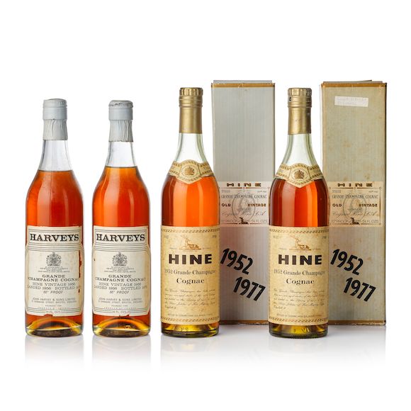 Bonhams : Hine Vintage Cognac, 1952 (2x 700ml) Hine Vintage Cognac ...