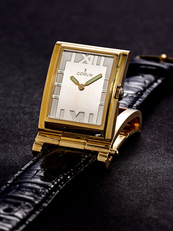 Bonhams : [NO RESERVE] CORUM | TABOGAN, REF.64.151.56, A YELLOW GOLD ...